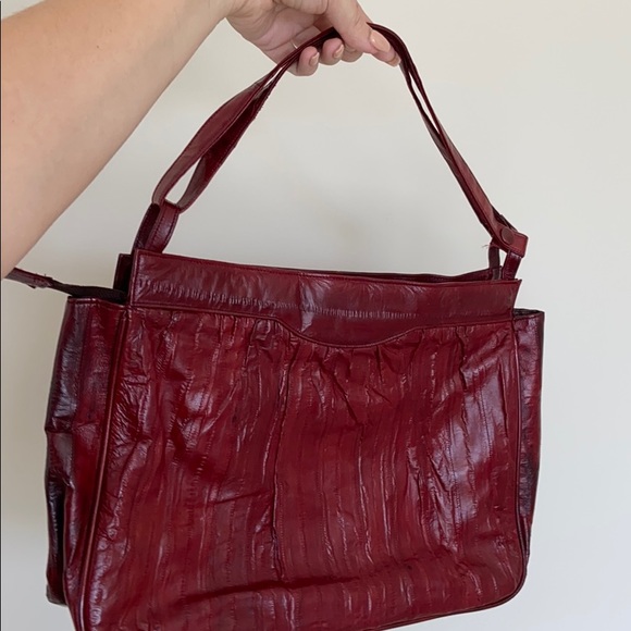 Bags | Vintage 8s Eel Skin Purse | Poshmark